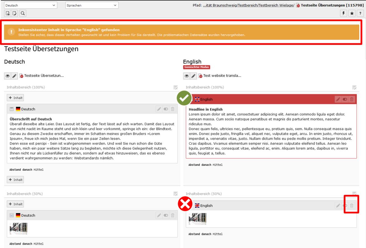 Anleitung: Gemischten Modus auflösen