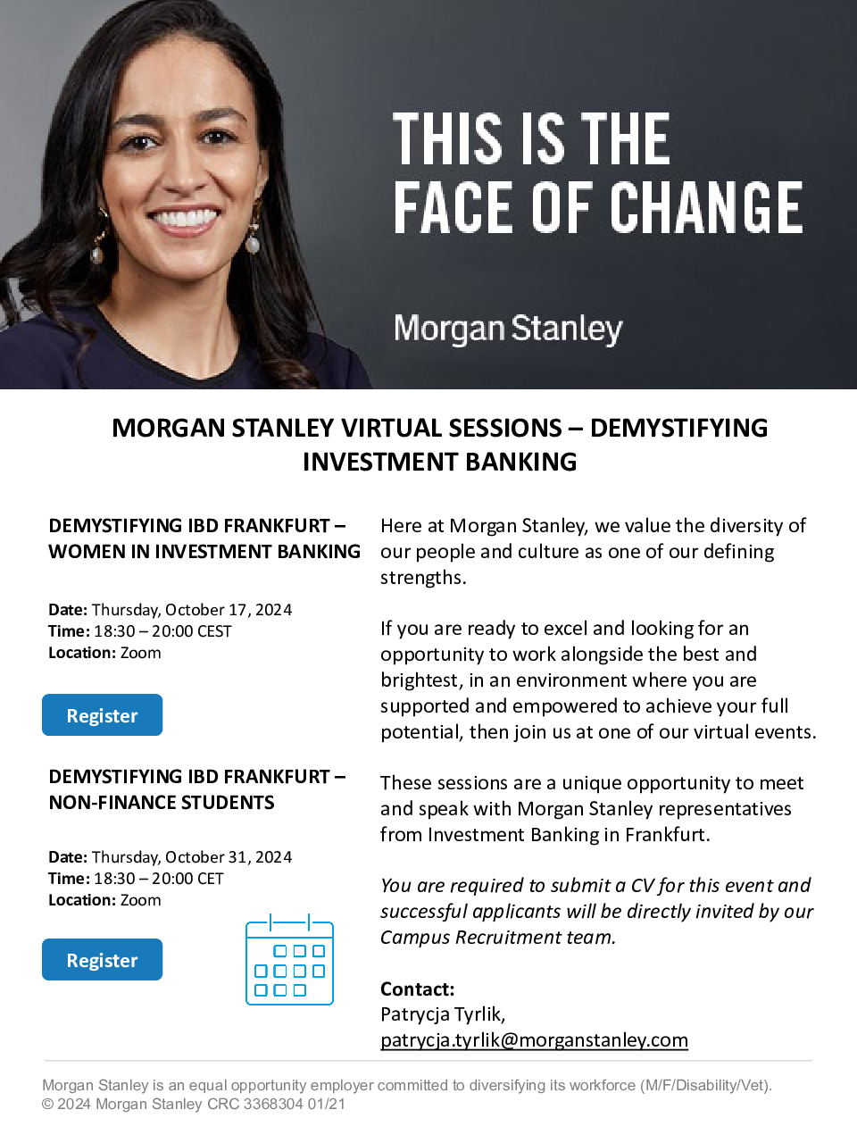 Morgan Stanley I Upcoming Events I online