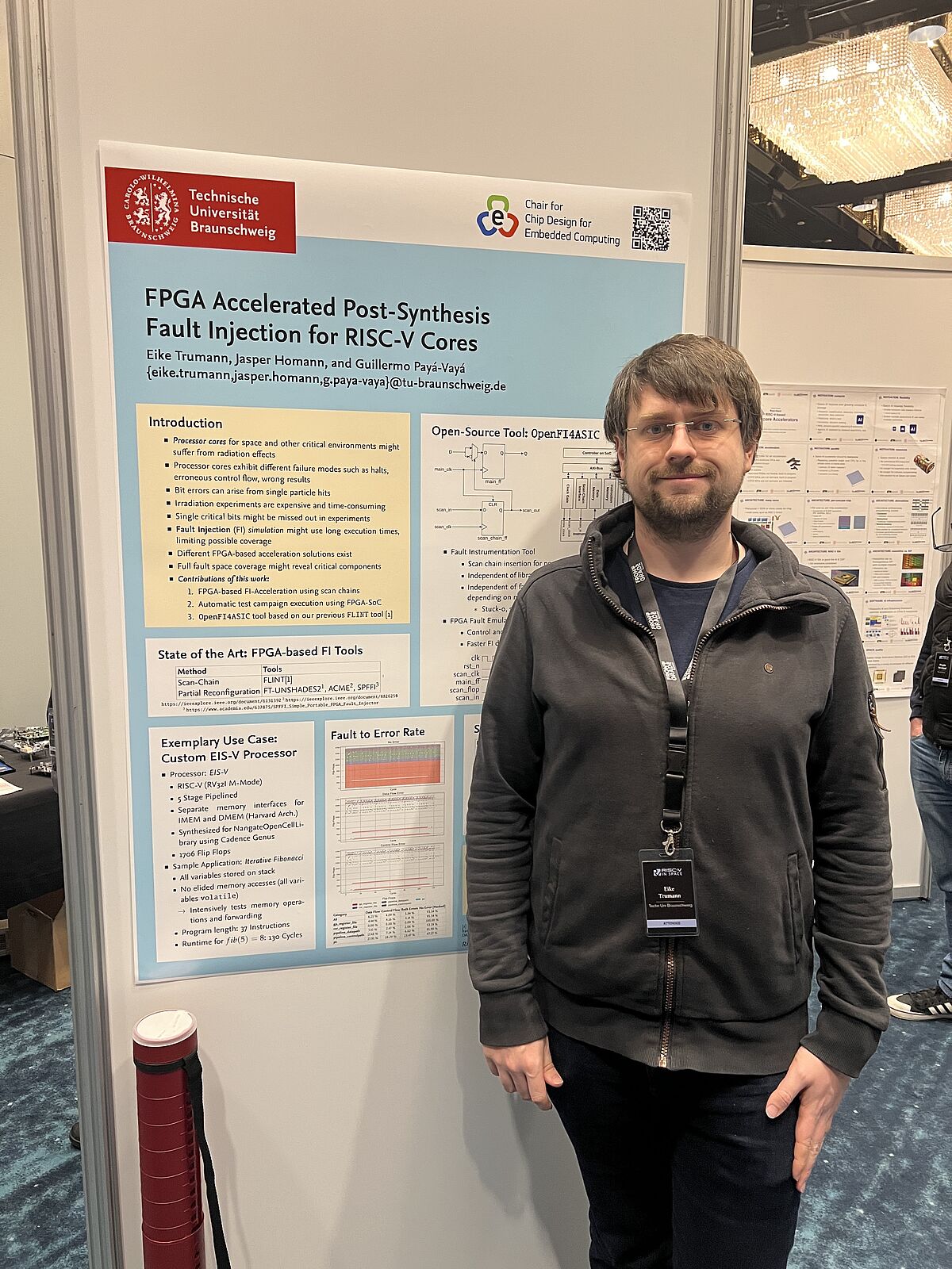 M.Sc. Eike Trumann stellt seine Forschung bei der "RISC-V in Space" vor