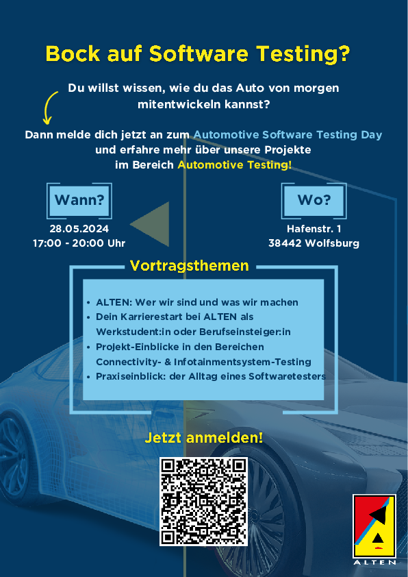 Automotive Software Testing Day | ALTEN GmbH | 28.05.2024